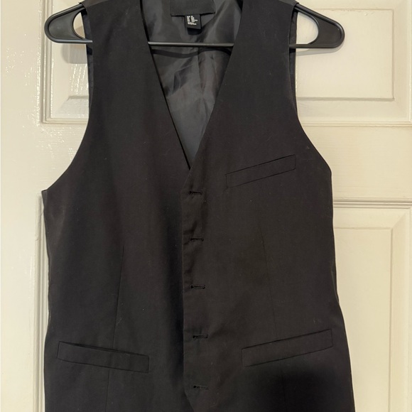 H&M | Suits & Blazers | Hm Elegant Black Suit Vest | Poshmark